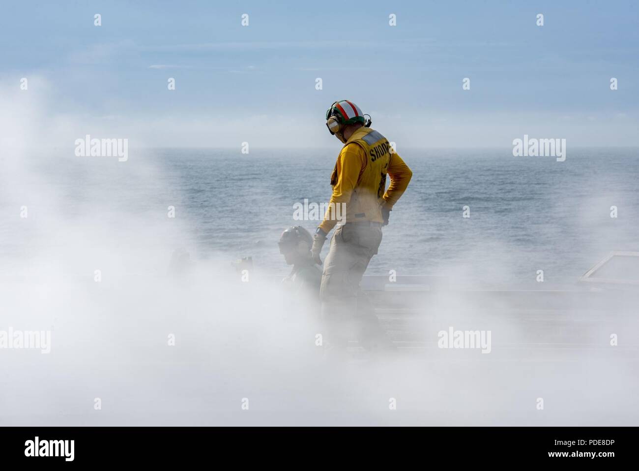 ATLANTIC OCEAN (May 17, 2018) Lt. Joshua Pritt, from Newcastle ...
