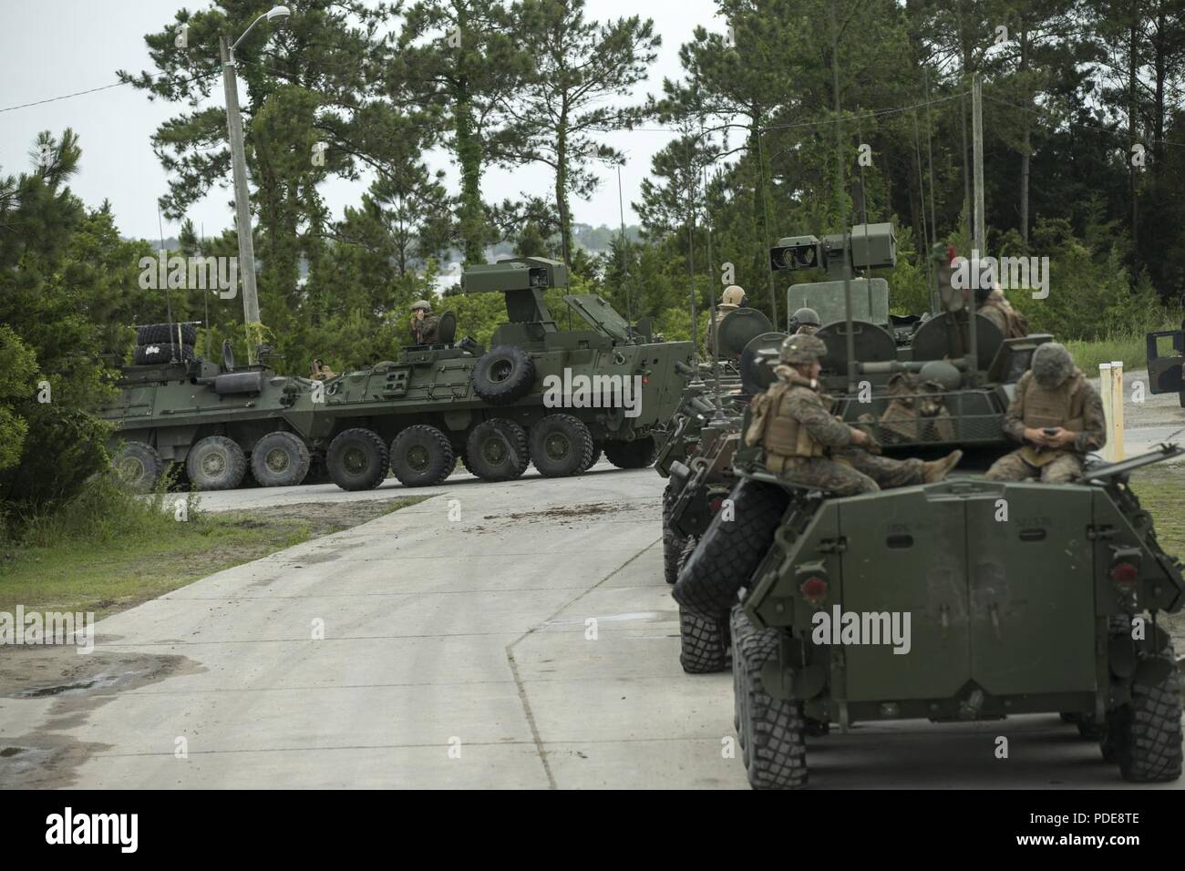 U.S. Marines with 2nd Light Armored Reconnaissance Battalion, 2nd ...