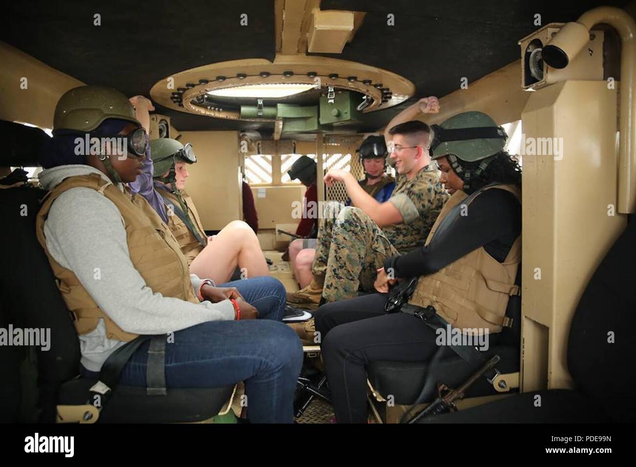 Lance Cpl. Dustin Hancock, a Mine-Resistant Ambush Protected (MRAP ...