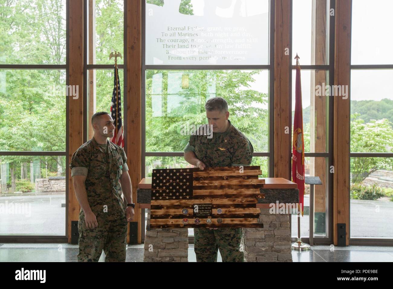 U.S. Marine Lt. Col. Robert Johnson, Executive Officer of Marine Corps ...