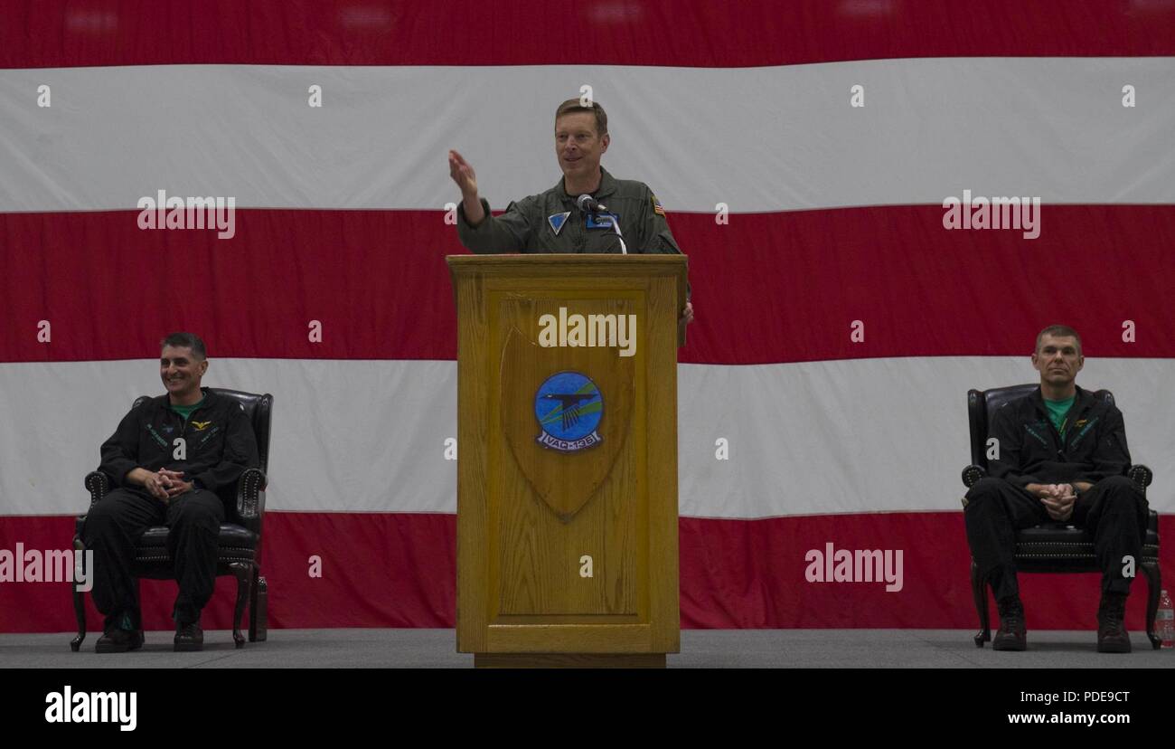 OAK HARBOR, Wash. (May 18, 2018) Capt. Tabb Stringer, commander ...
