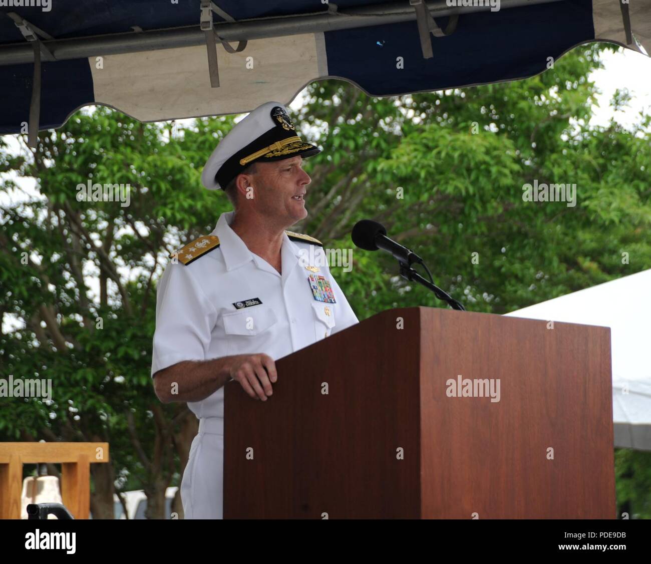 Vice Adm. William Merz, Deputy Chief of Naval Operations for Warfare ...