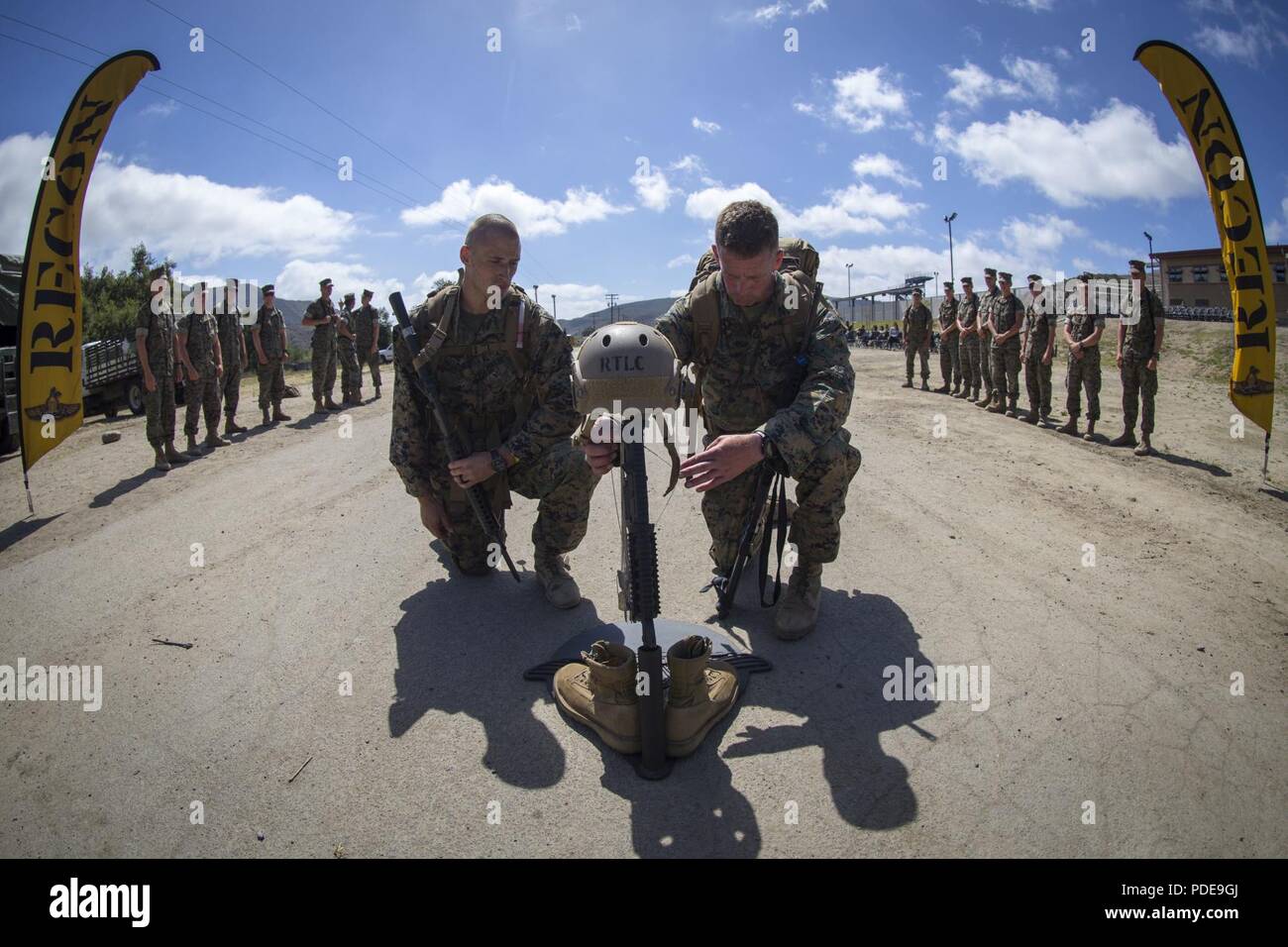 1st Lt. T Markoff, left, assistant operations officer, Marine Wing ...