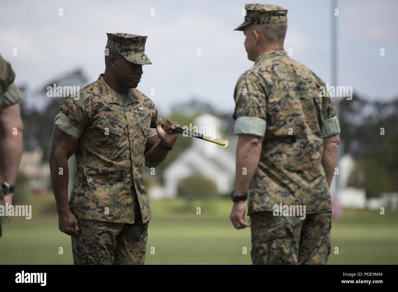 Sgt. Maj. James Porterfield, the incoming I Marine Expeditionary Force ...