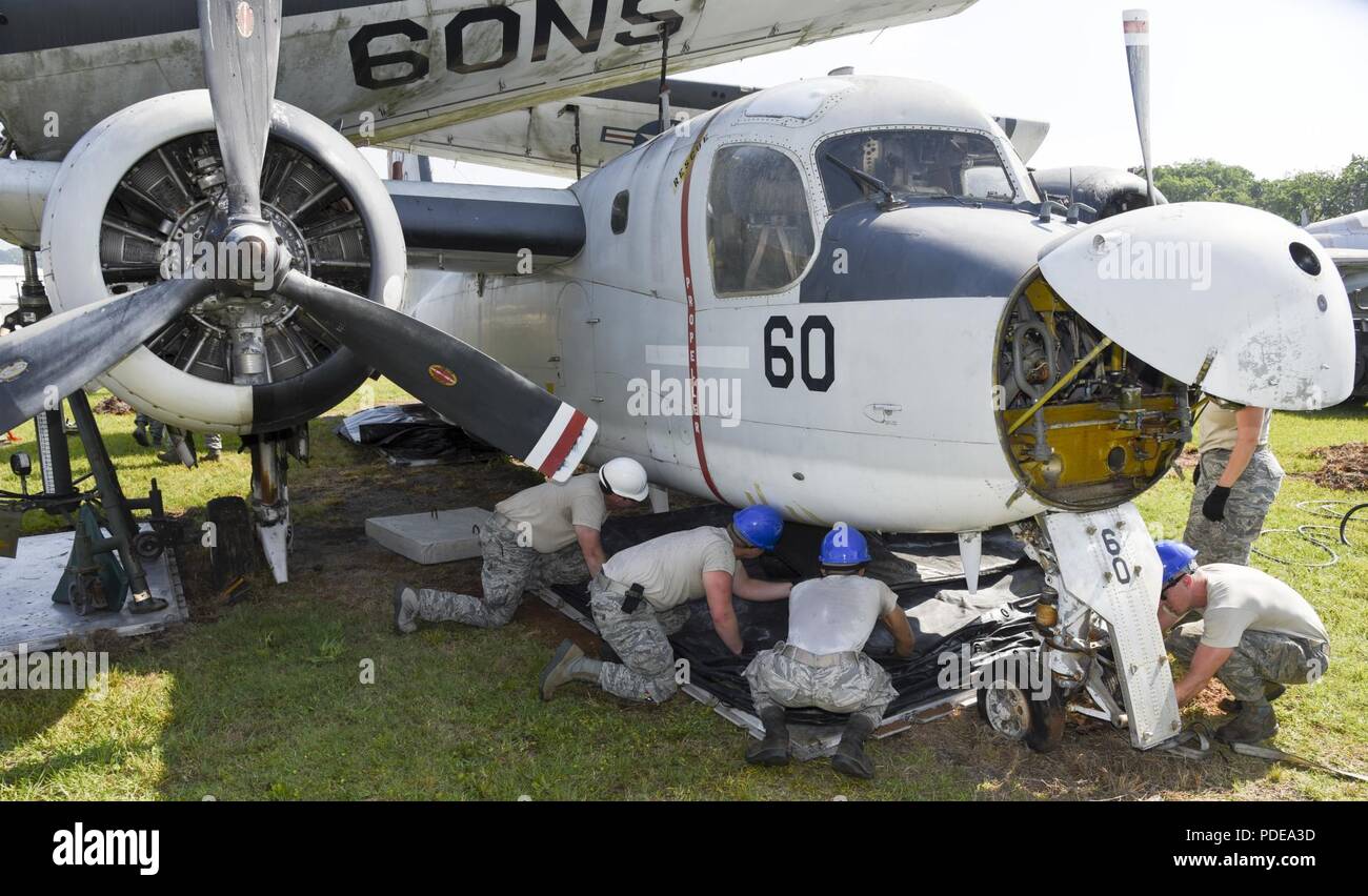 Members of the 117th Air Refueling Wing Maintenance Squadron conduct ...