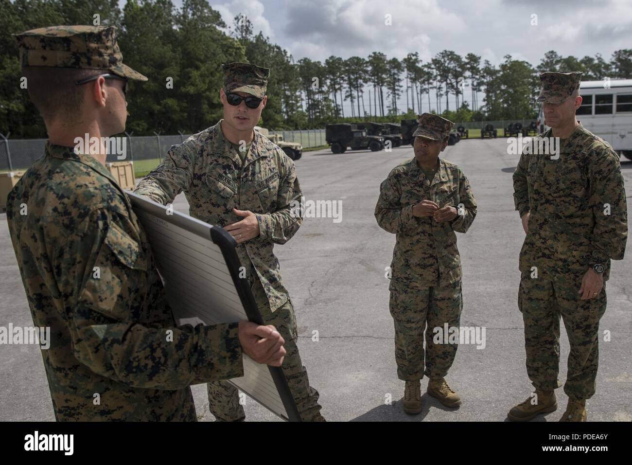 U.S. Marine Corps 1st Lt. Jacob Hoxie with 2nd Supply Battalion, Combat ...
