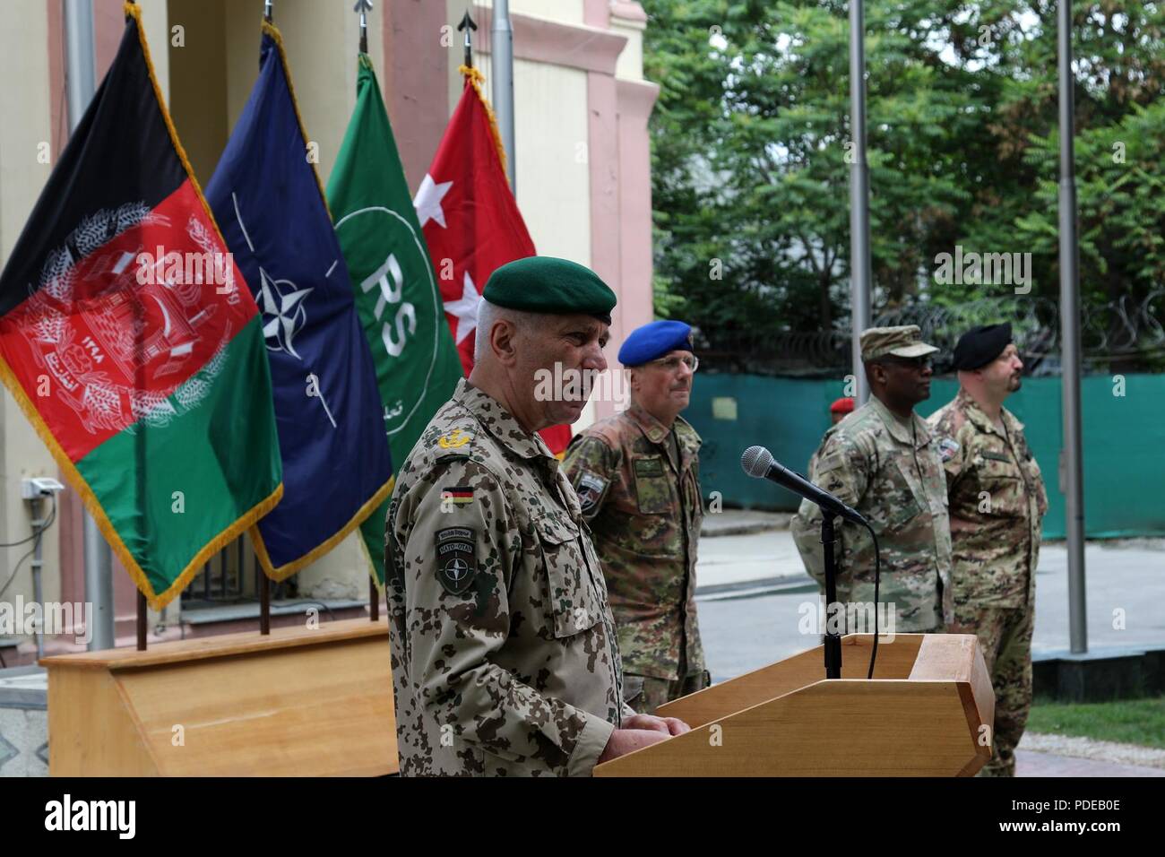 KABUL, Afghanistan (May 20, 2018) - Military and civilian personnel who ...