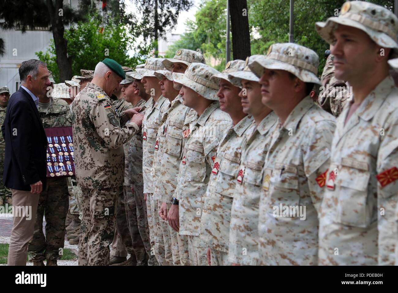 KABUL, Afghanistan (May 20, 2018) - Military and civilian personnel who ...