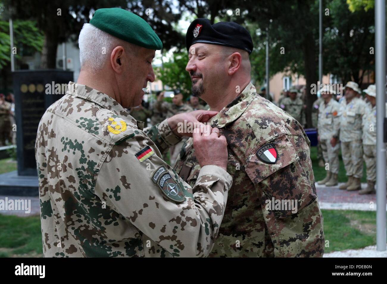 KABUL, Afghanistan (May 20, 2018) - German Lt. Gen. Johann Langenegger ...