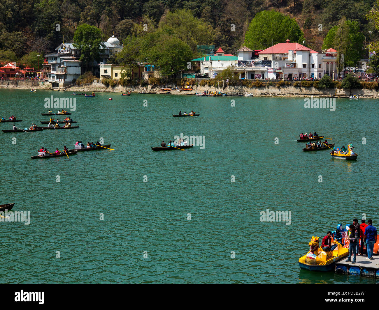 Boating at Nainital Lake, Uttarakhand, India Stock Photo - Alamy