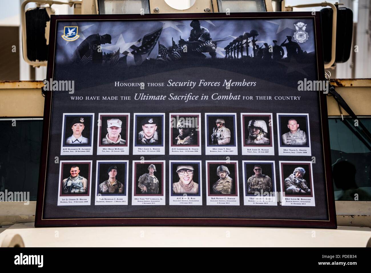 Airmen from the 379th Expeditionary Security Forces Squadron take time ...