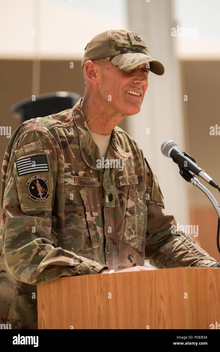 Lt. Col. Mark W. Breed, commander of the 379th Expeditionary Security ...
