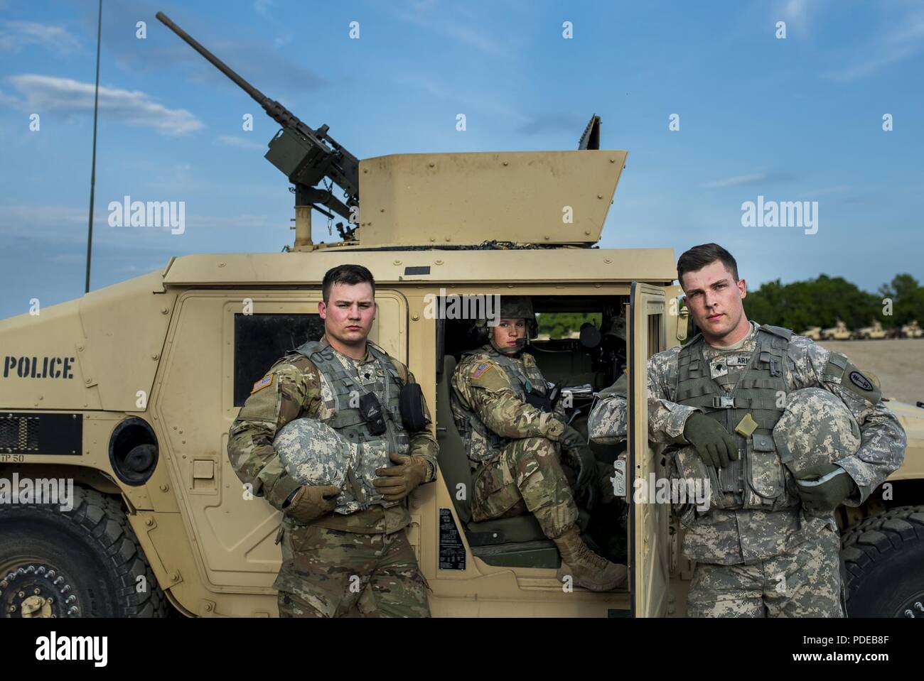A gunnery crew from the 603rd Military Police Company, out of Belton ...