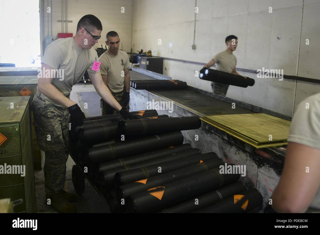Munitions systems technicians with the 1st Special Operations ...