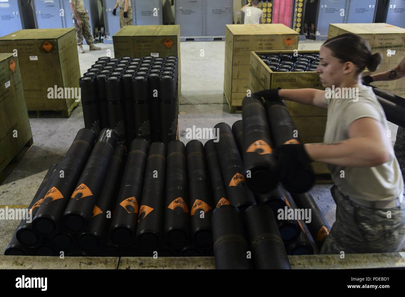 Munitions systems technicians with the 1st Special Operations ...
