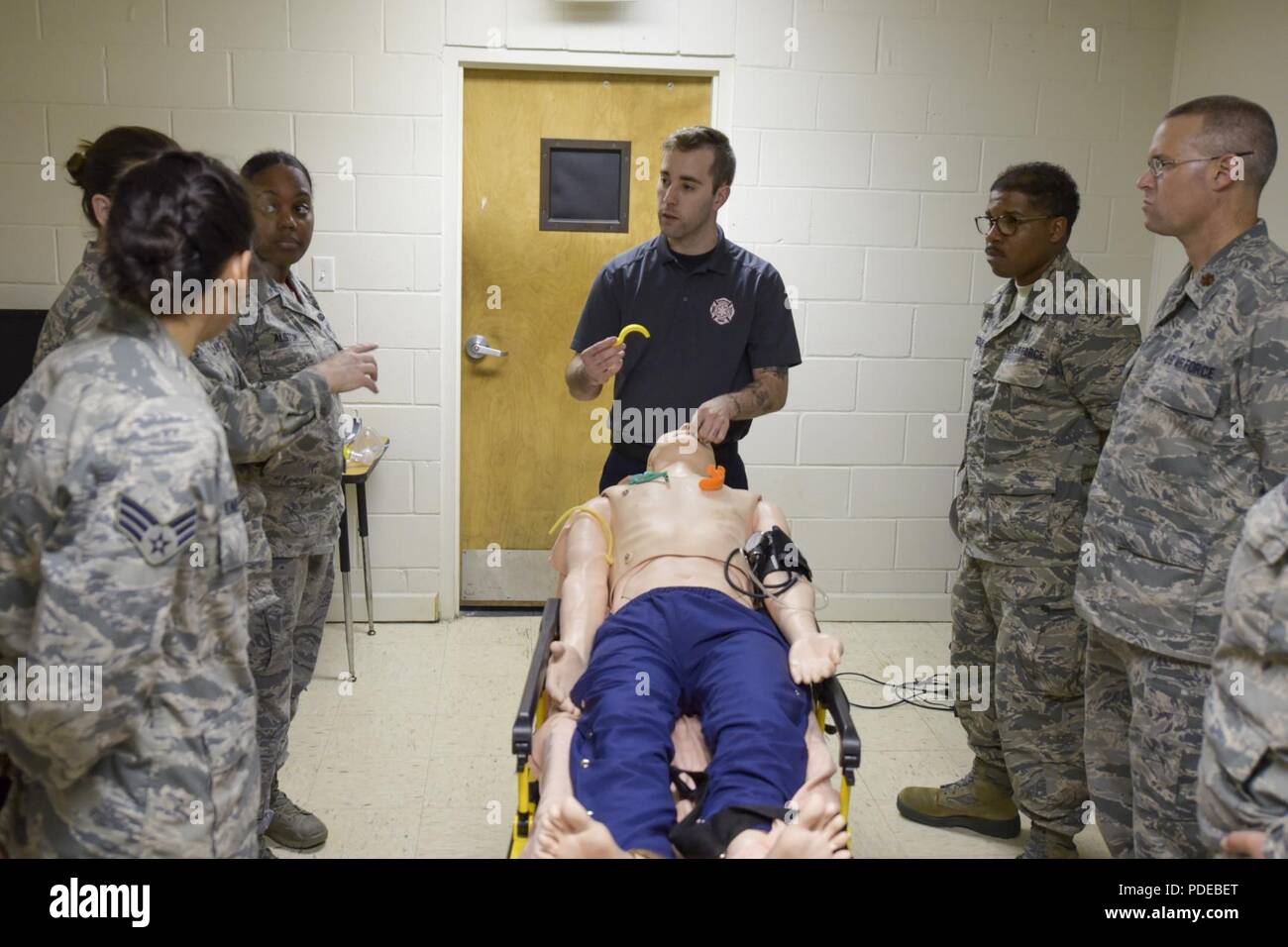 U.S. Airmen participate in airway management training and field ...