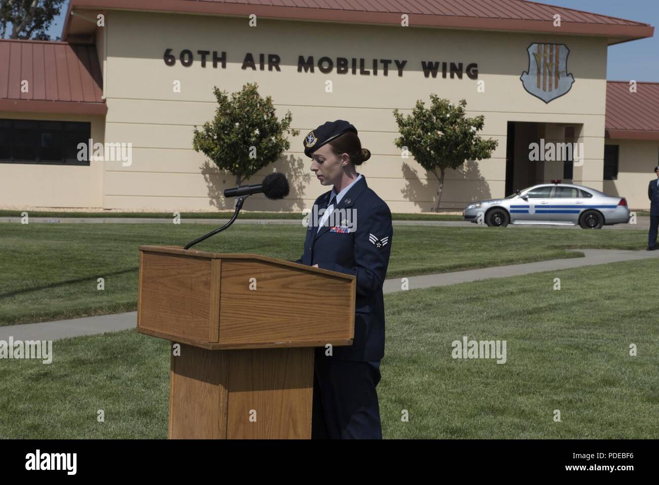 Staff Sgt. Elisabeth Shafer, 60th Security Forces Squadron installation ...