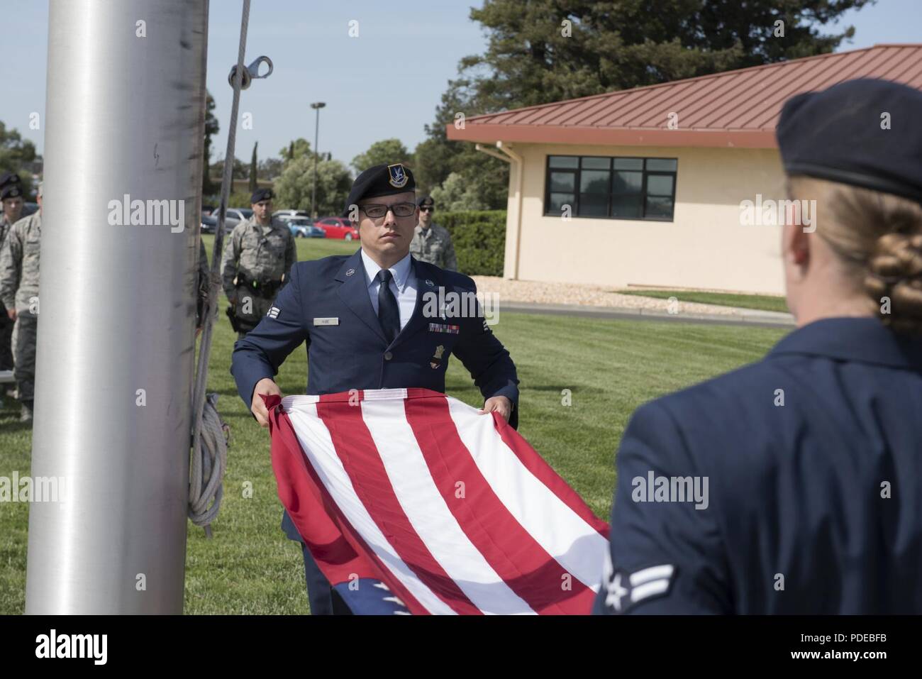 Senior Airman Robert Aube, 60th Security Forces Squadron installation ...