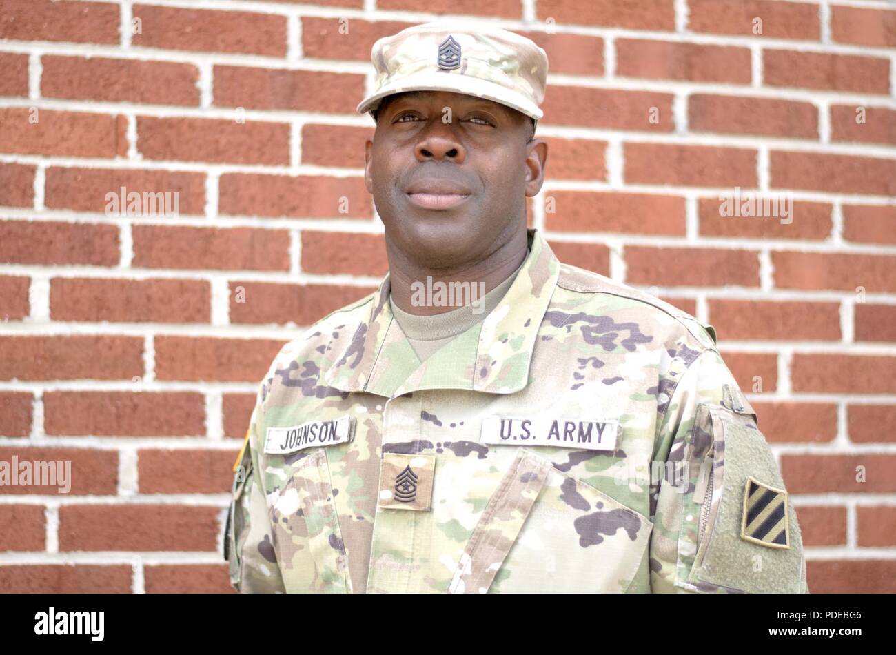 Sgt. Maj. Eugene Johnson, operations sergeant major for 3rd Infantry ...