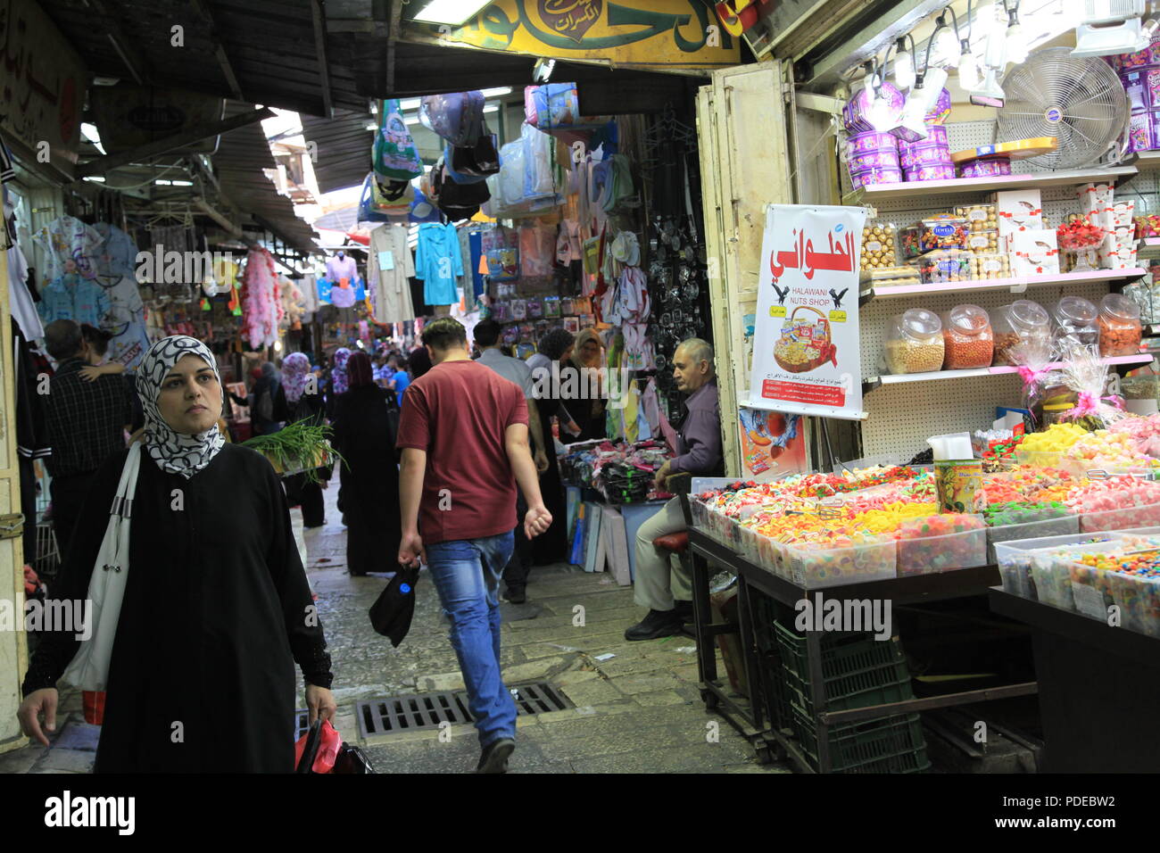 Jerusalem Old City, market in the Arab quarter Stock Photo - Alamy
