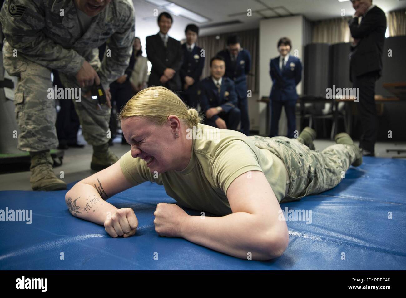 U.S. Air Force Airman 1st Class Rachel Corke, a 35th Security Forces ...