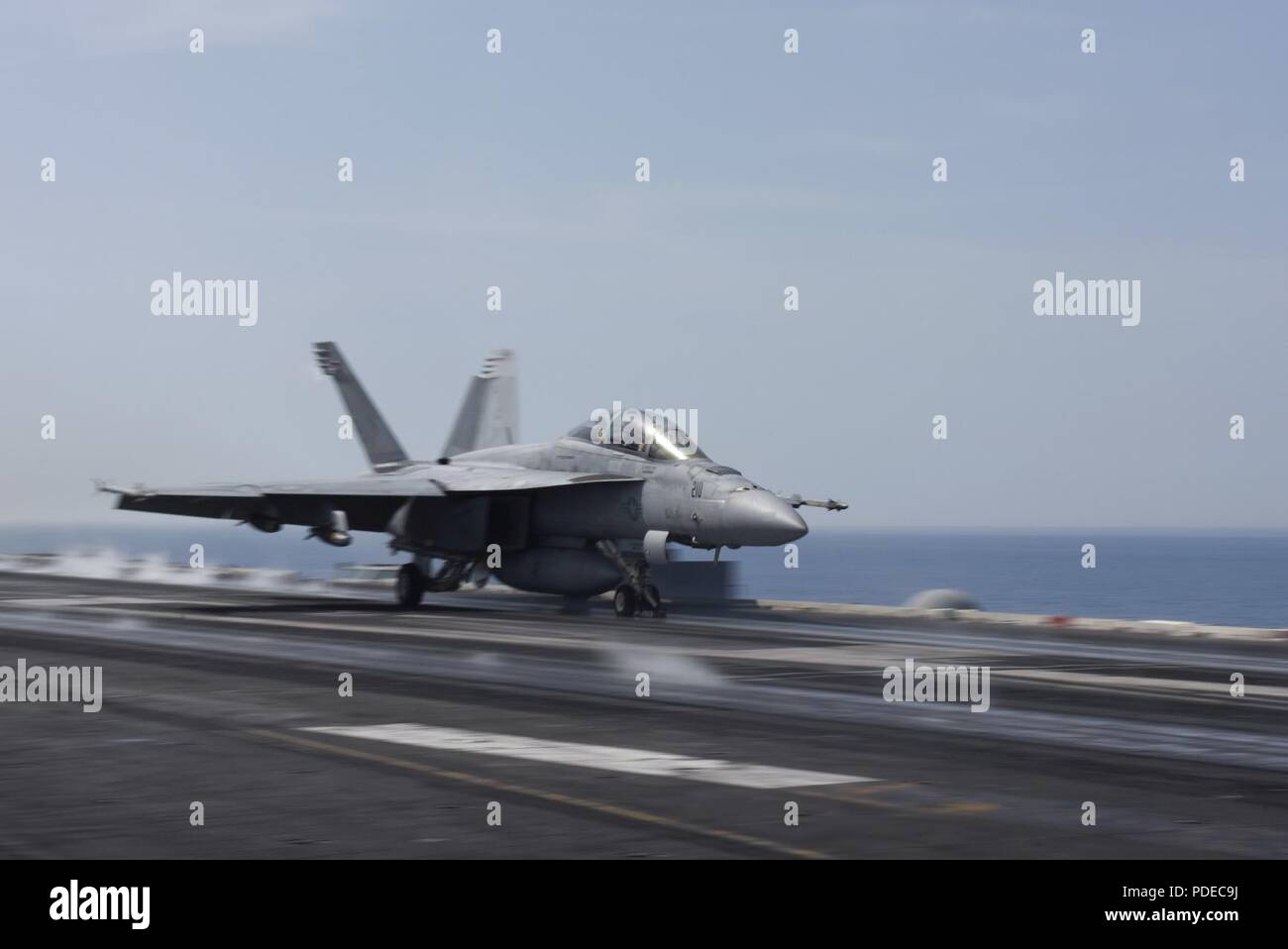 MEDITERRANEAN SEA (May 19, 2018) An F/A-18F Super Hornet, assigned to ...
