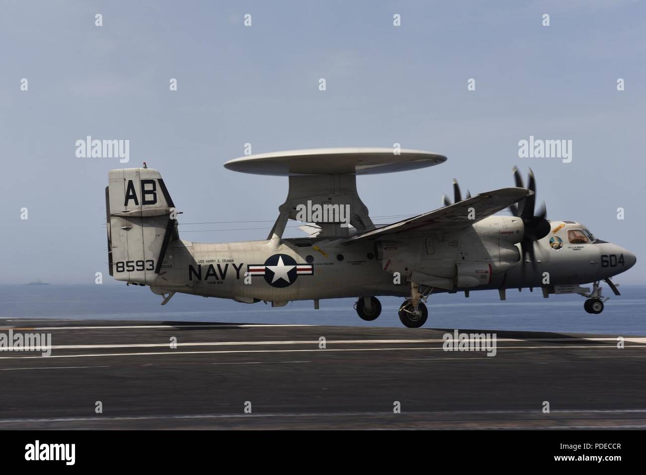 MEDITERRANEAN SEA (May 19, 2018) An E-2D Hawkeye early warning and ...