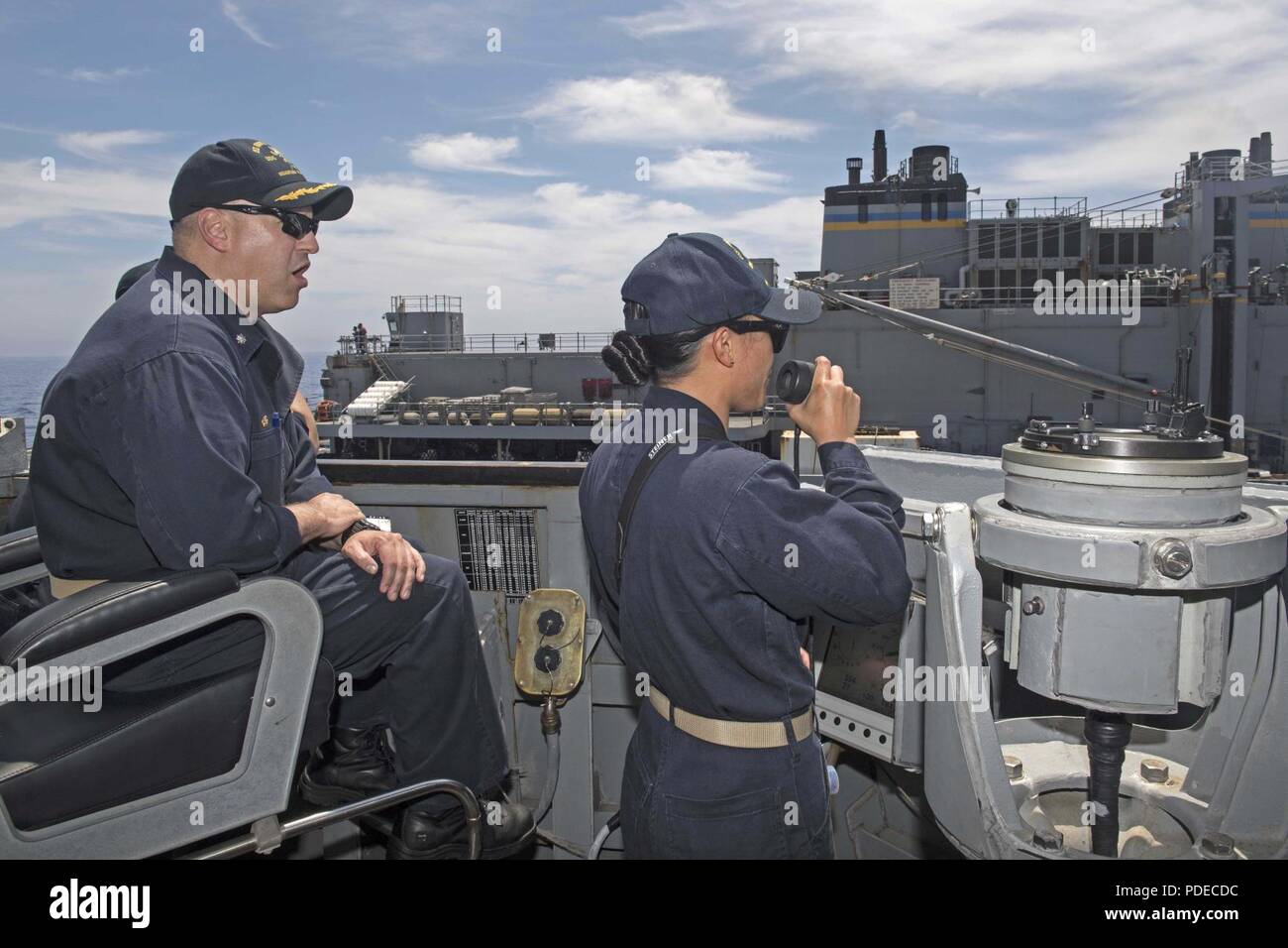 MEDITERRANEAN SEA (May 16, 2018) Cmdr. Jamie Murdock, commanding ...