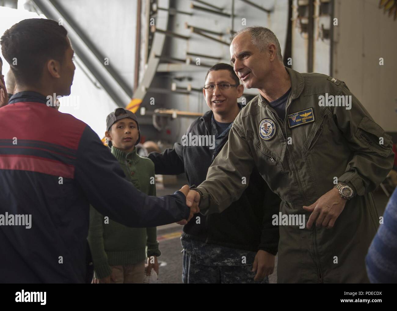 PACIFIC OCEAN (May 19, 2018) Capt. Douglas Verissimo, commanding ...