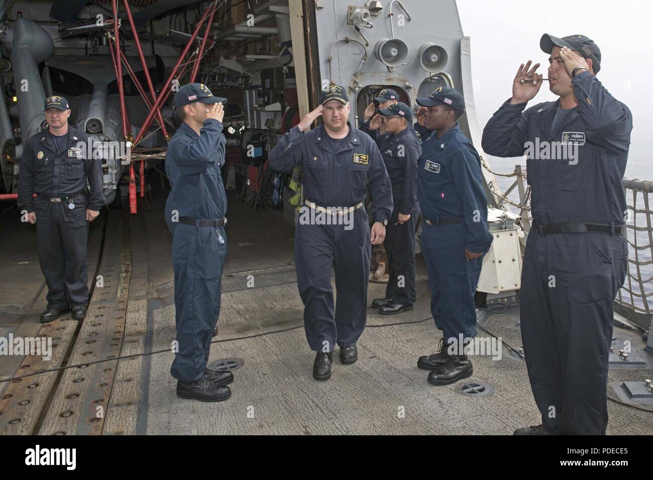 MEDITERRANEAN SEA (May 17, 2018) Cmdr. Jamie Murdock, commanding ...