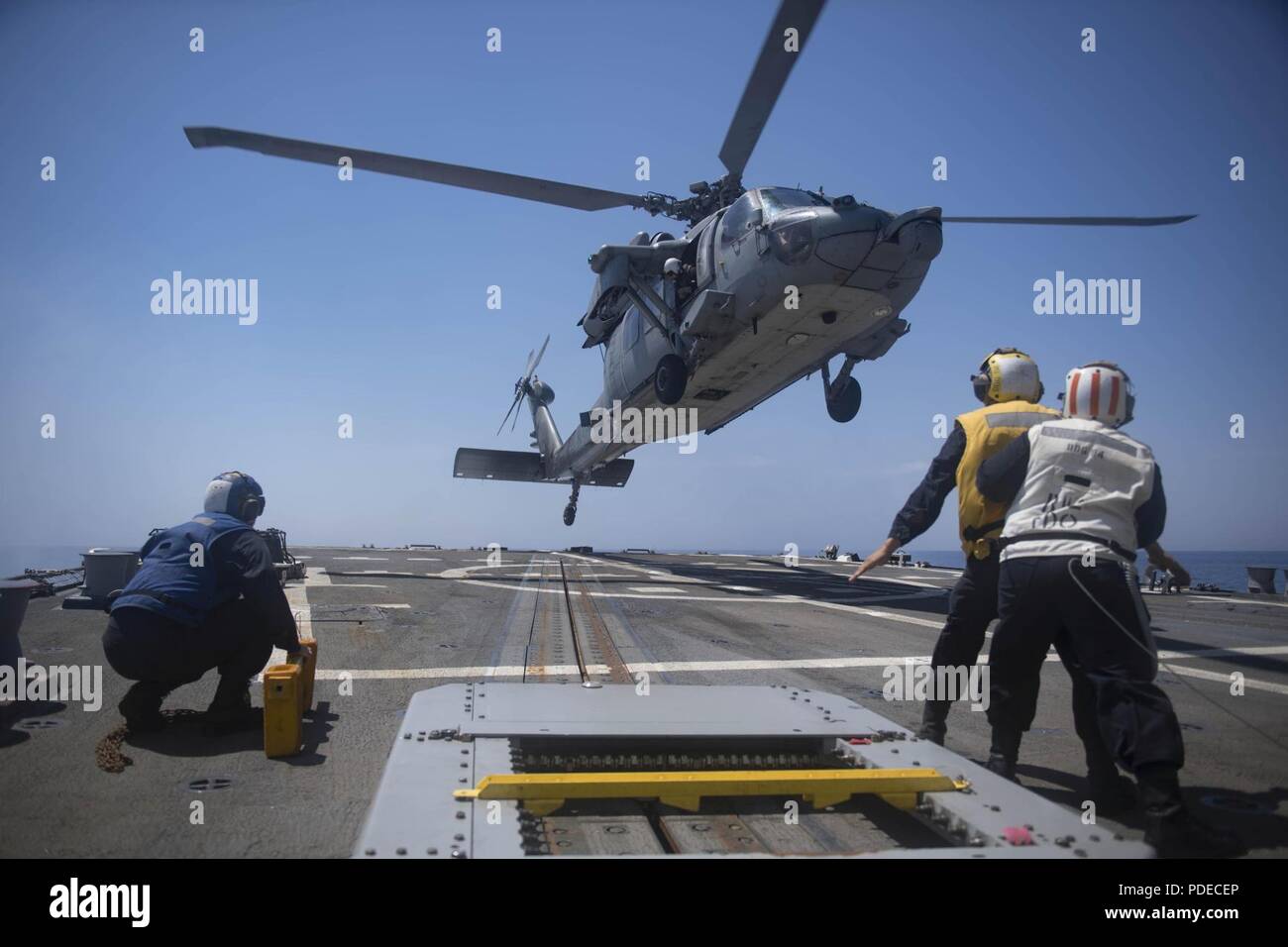 MEDITERRANEAN SEA (May 17, 2018) An MH-60S Seahawk, assigned to the ...