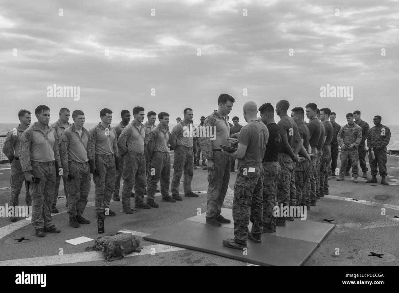 Marine from 2nd regiment Black and White Stock Photos & Images - Alamy