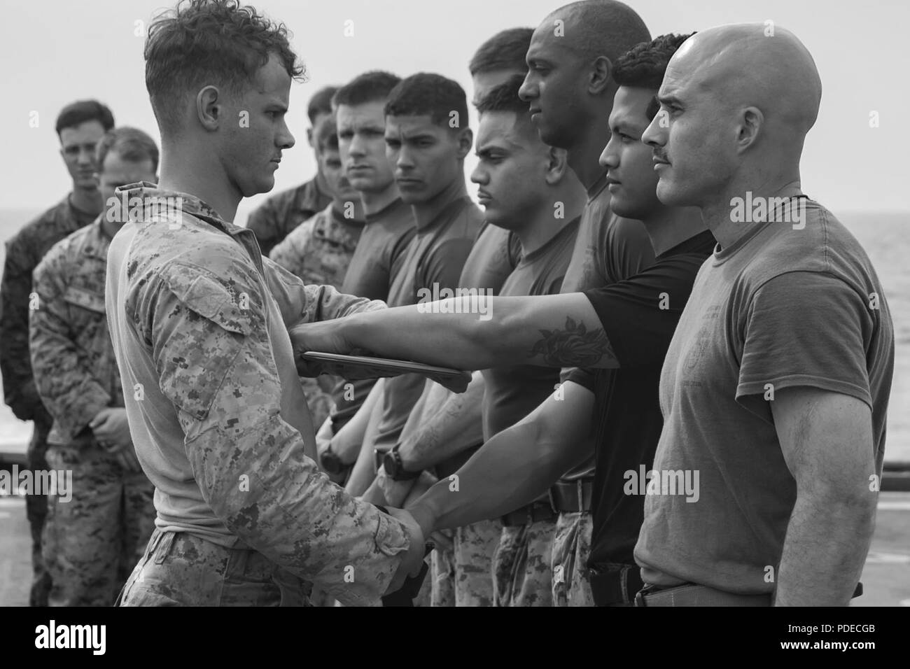 MEDITERRANEAN SEA (May 18, 2018) - U.S. Marine Corps Cpl. Riley Stewart ...
