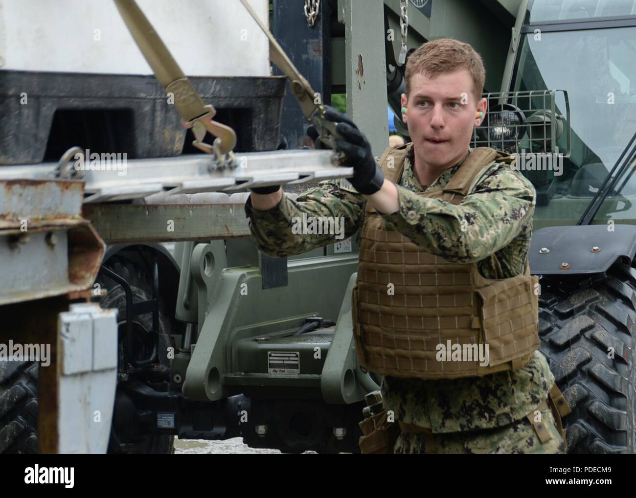 WILLIAMSBURG, Va (May 17, 2018) -A reserve component Sailor, attached ...