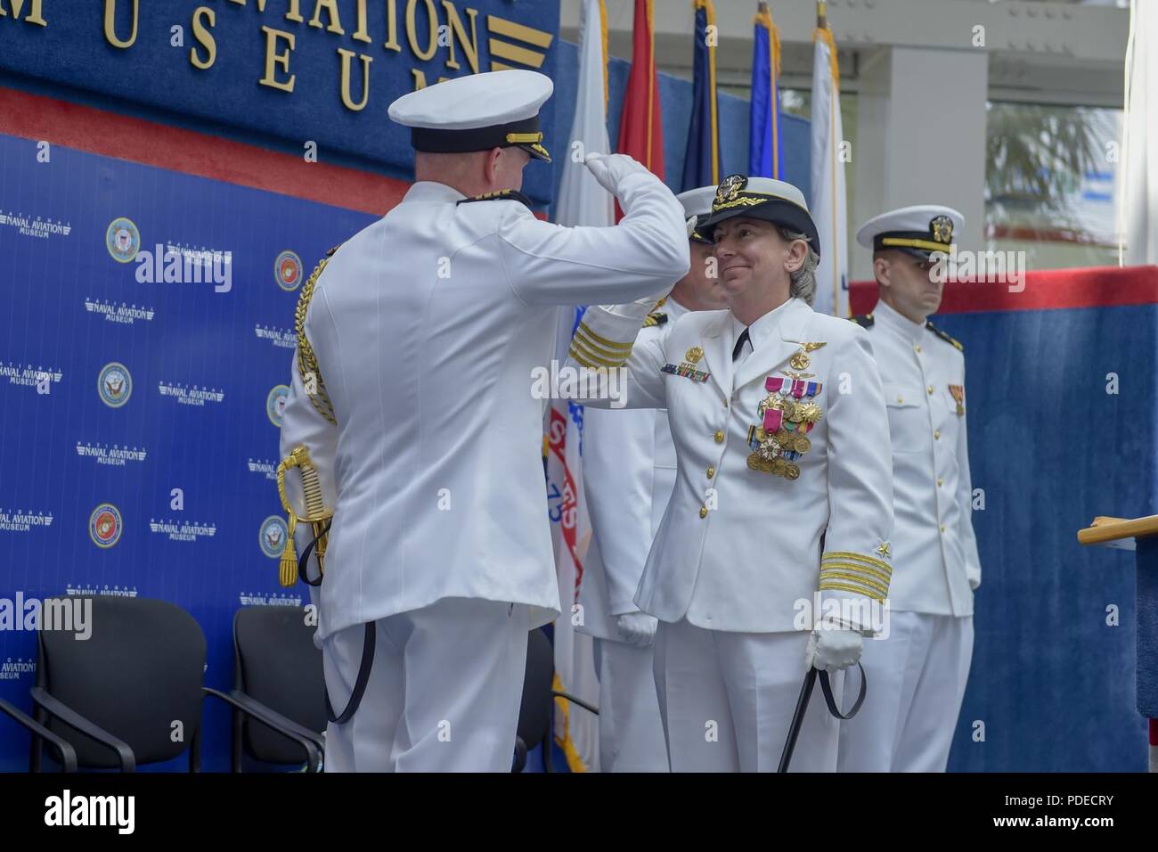 Fla. (May 18, 2018) Capt. Courtney Smith requests permission to go ...