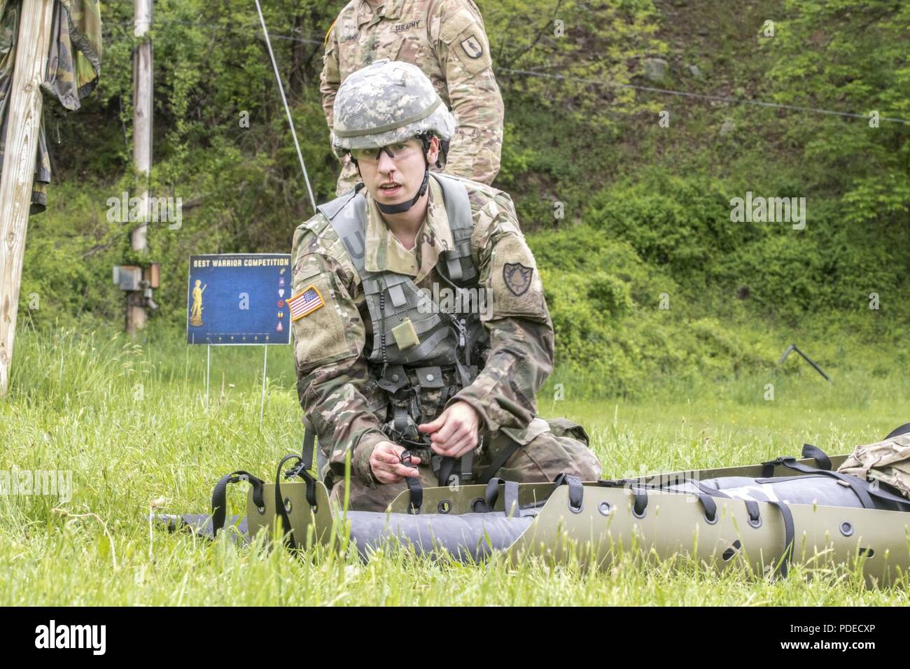 U.S. Army Spc. Nicholas B. Bourget, a human resources specialist ...