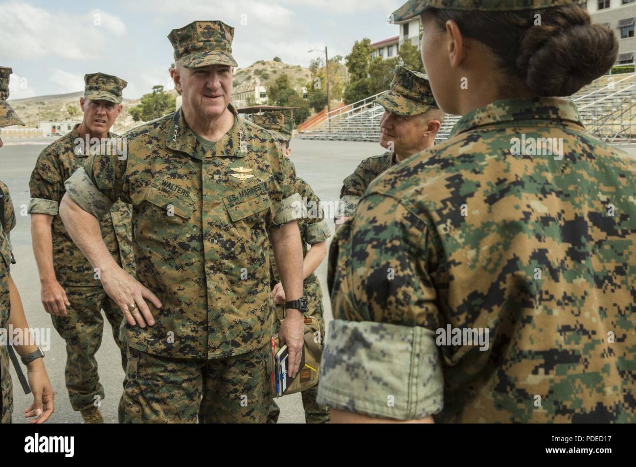 The Assistant Commandant of the Marine Corps Gen. Glenn M. Walters ...
