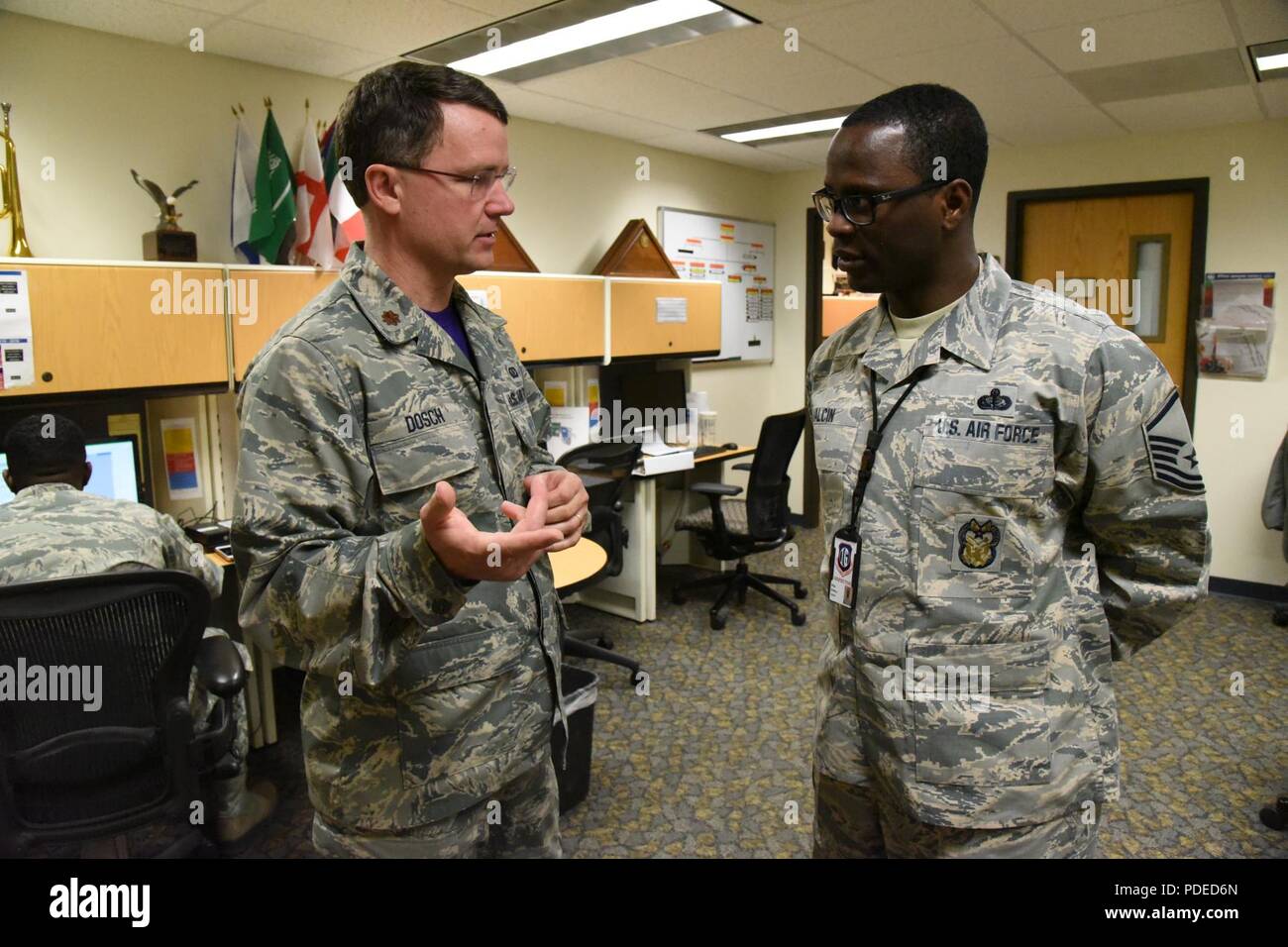 U.S. Air Force Master Sgt. Wadkey Valcin, of the Air Combat Command ...