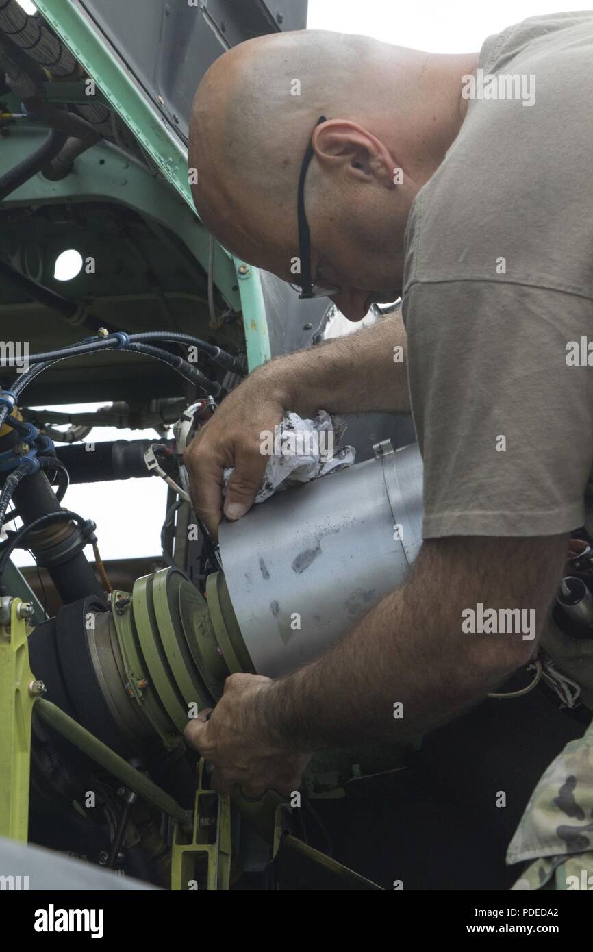 Sgt. Kendall Gantt, AH-64 attack helicopter repairer, 1-130th Attack ...