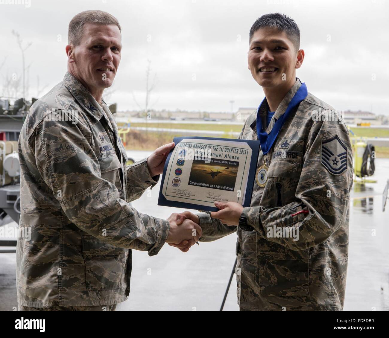 U.S. Air Force Col. Mathew Powell, commander of the 3rd Maintenance ...