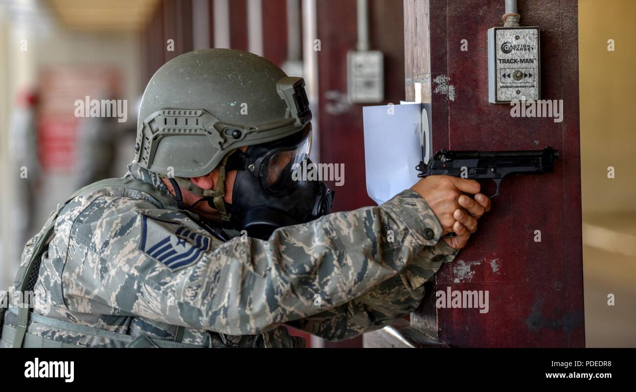 U.S. Air Force Master Sgt. Jose Favela, 39th Air Base Wing inspector ...