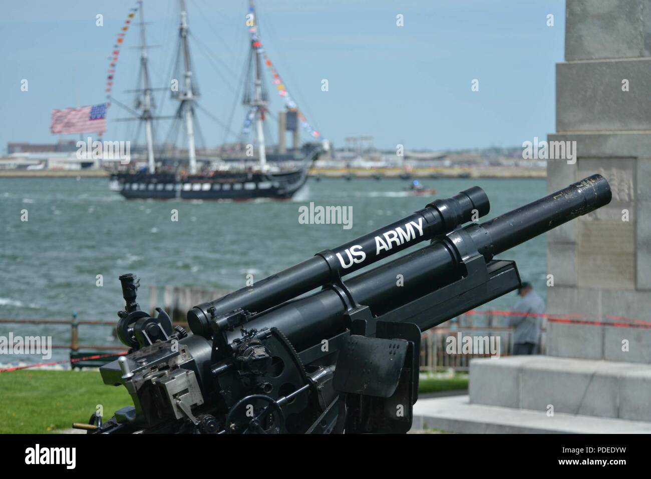 BOSTON – Cannon from the 101st Field Artillery Regiment, Massachusetts ...
