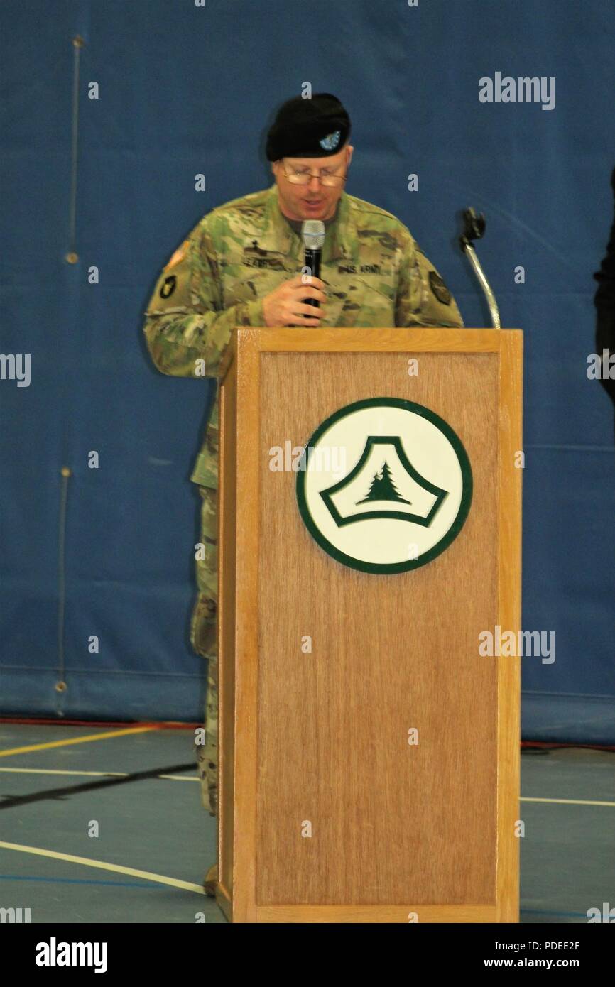 Chaplain (Maj.) Raymond Leach, garrison chaplain, provides the ...
