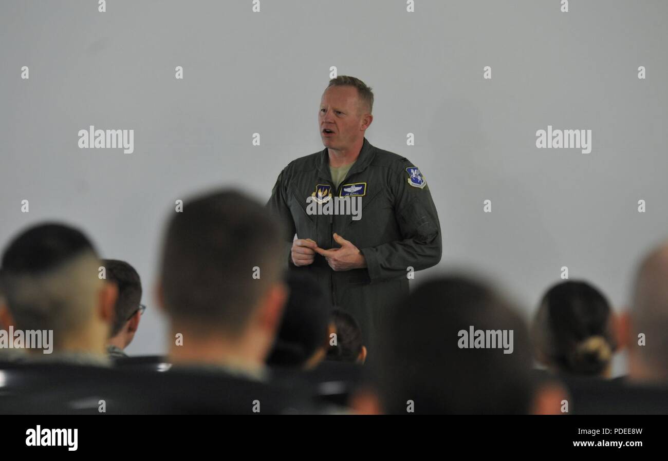 Air Force Col. Joseph McFall, 3rd Air Force vice commander, makes ...