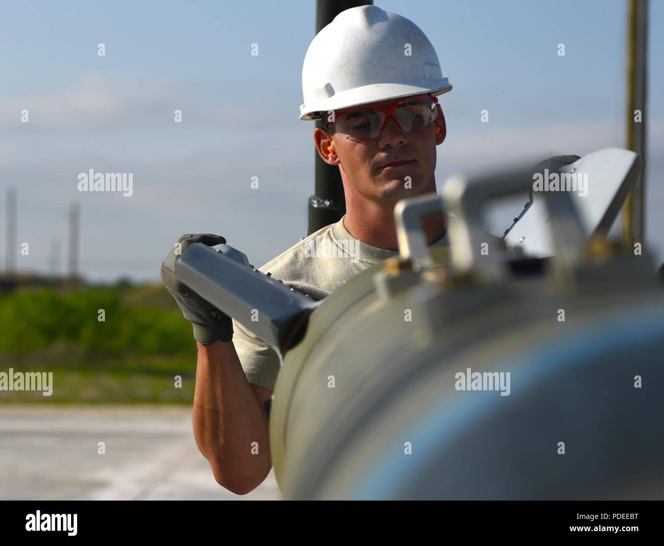 Members of the 7th Munitions Squadron participated in an inert bomb ...