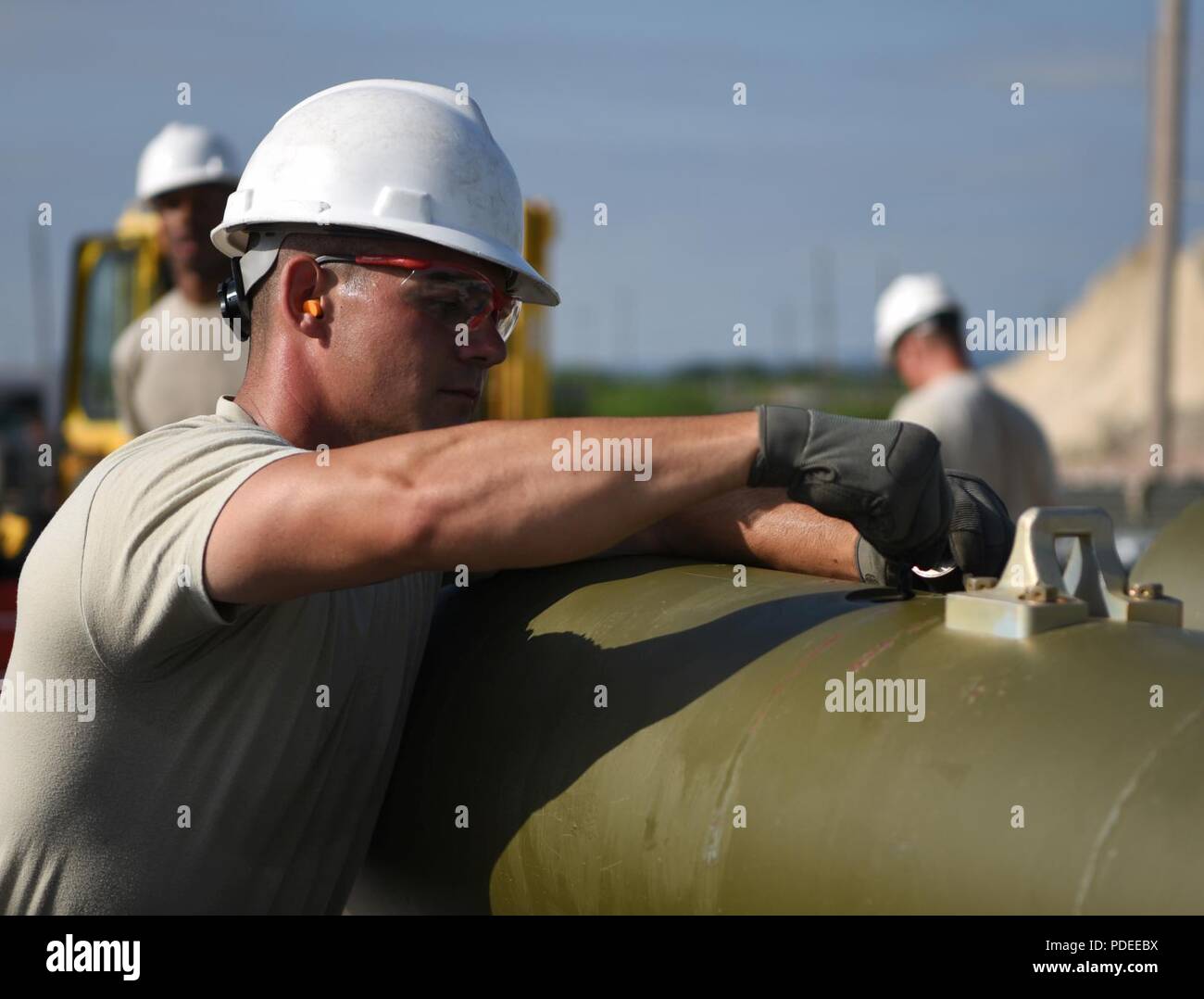 Members of the 7th Munitions Squadron participated in an inert bomb ...