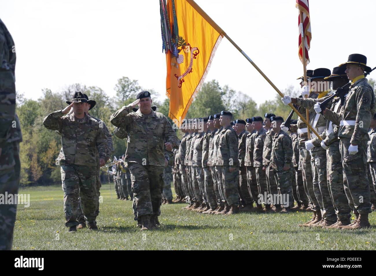Col. Paul Larson (center), the commander of 2nd Brigade Combat Team ...