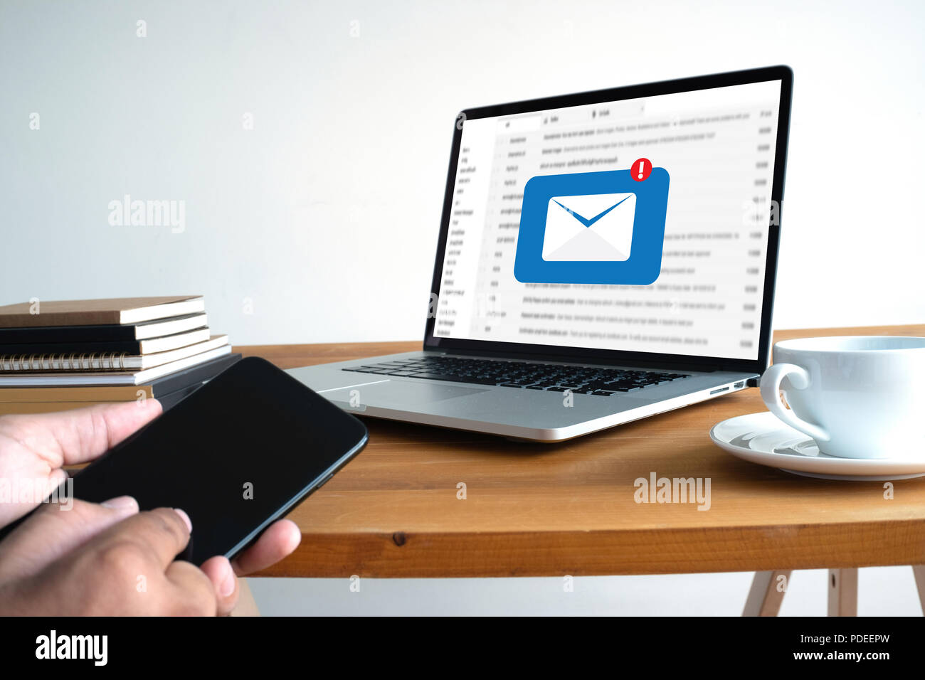 Mail Communication Connection message to mailing contacts phone Global Letters Concept Stock ...