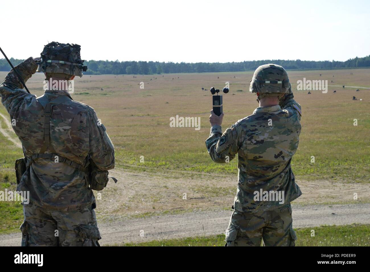 U.S. Army Paratroopers assigned to 4th Battalion, 319th Airborne Field Artillery Regiment, 173rd ...