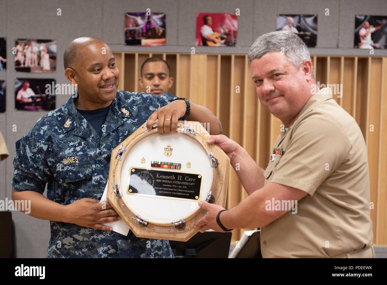 WASHINGTON (MAY 14, 2017) Master Chief Musician Kevin Dines, left ...